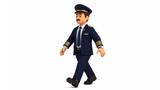 Stylized Cartoon Pilot Male Character - Rigged and Animated | Fab