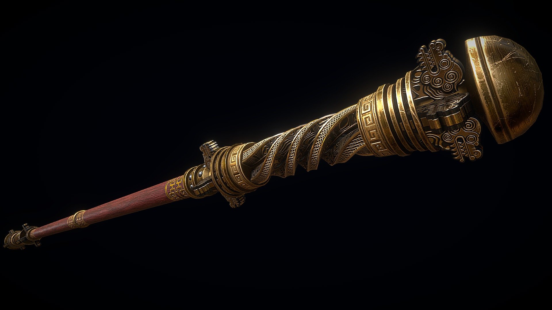 Chinese Combat Staff | Fab