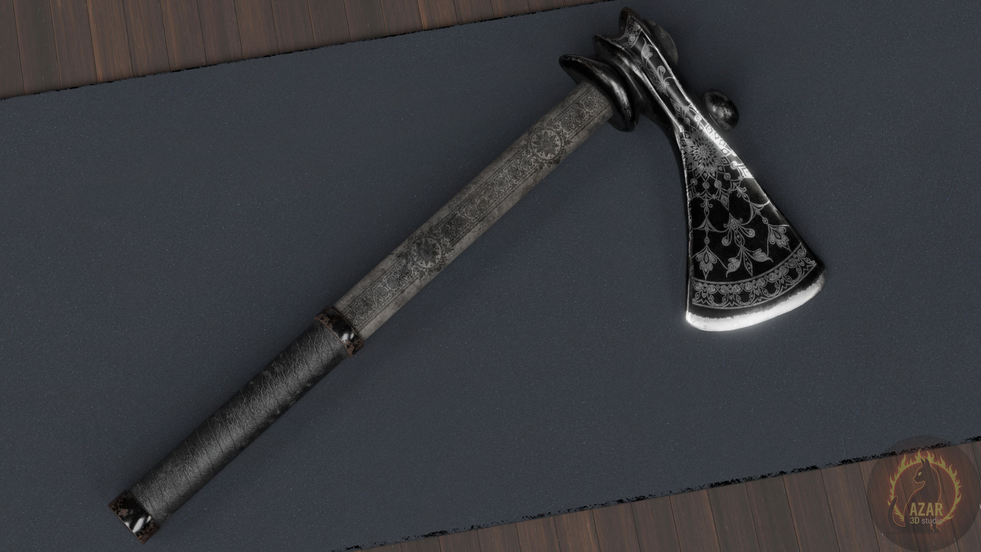 Axe 002 Medieval PBR 3D Axe for Unity low-poly 3d model | Fab