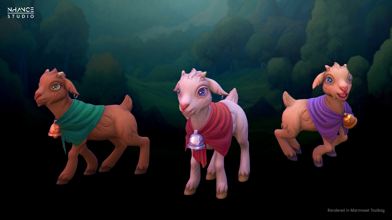 Stylized Baby Goat Animal | Fab