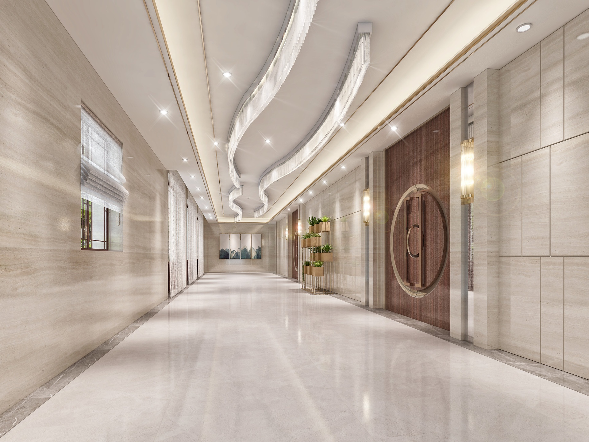 Luxury Hotel Hallway | Banquet Foyer | Fab