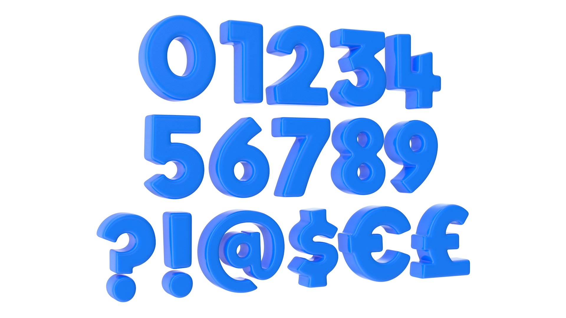 Number and Symbol Toon | Fab