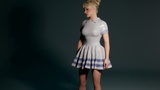 Vintage Silk Dress | MetaHuman Parametric Clothing | Fab