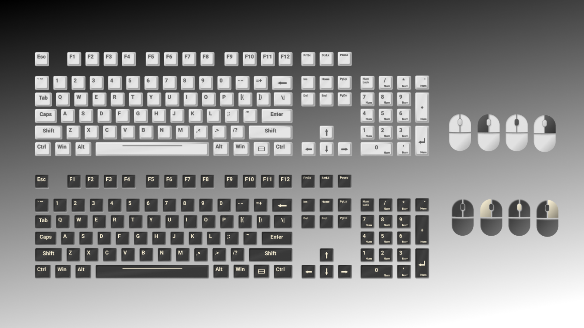 PC Input Icon Pack X - Keyboard / Mouse | Fab