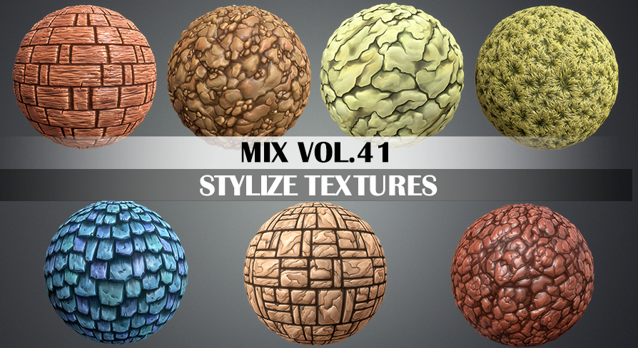 Mix Vol.41 - Hand Painted Textures | Fab