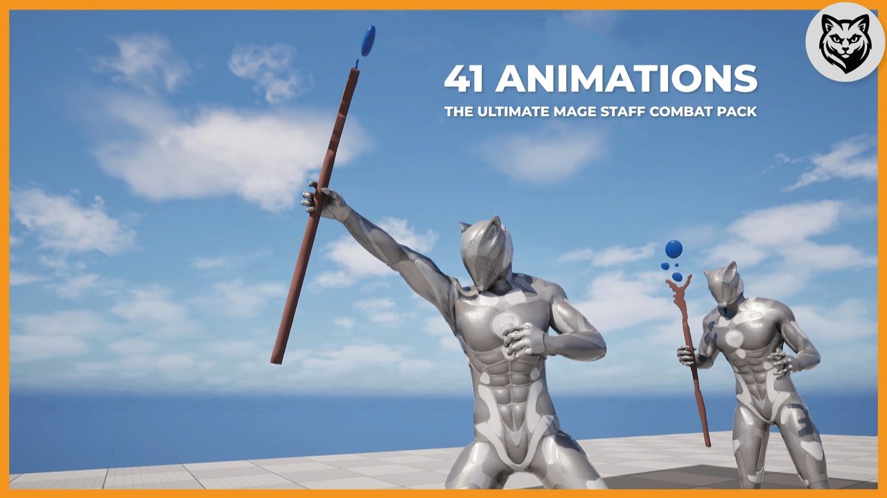 Mage Staff Combat Animation Pack | Fab