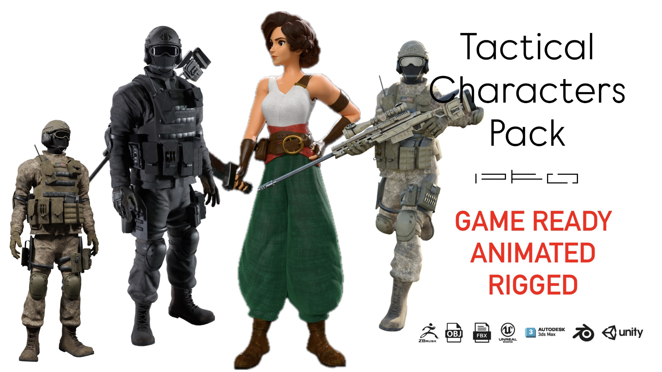 Tactical Characters Pack | Fab
