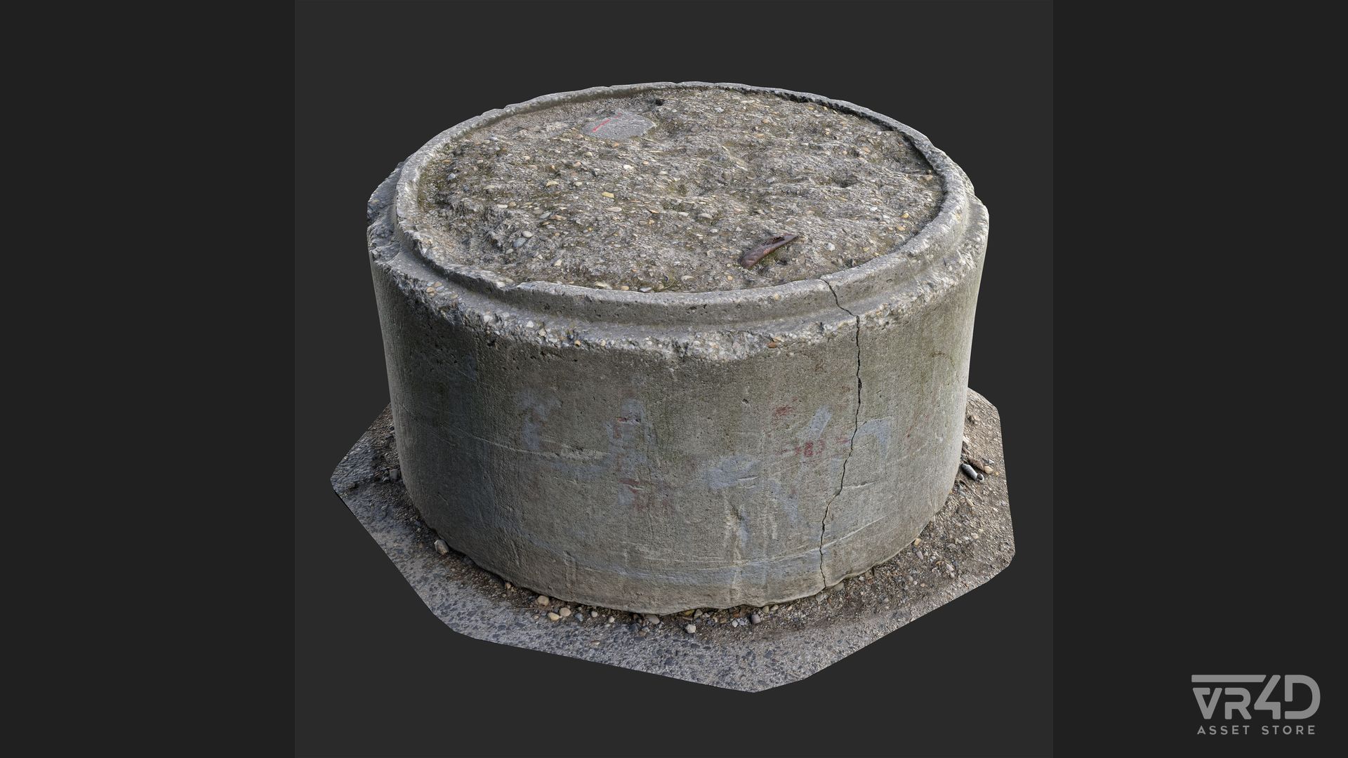 Concrete Utility Well Cover 3D Model | Fab