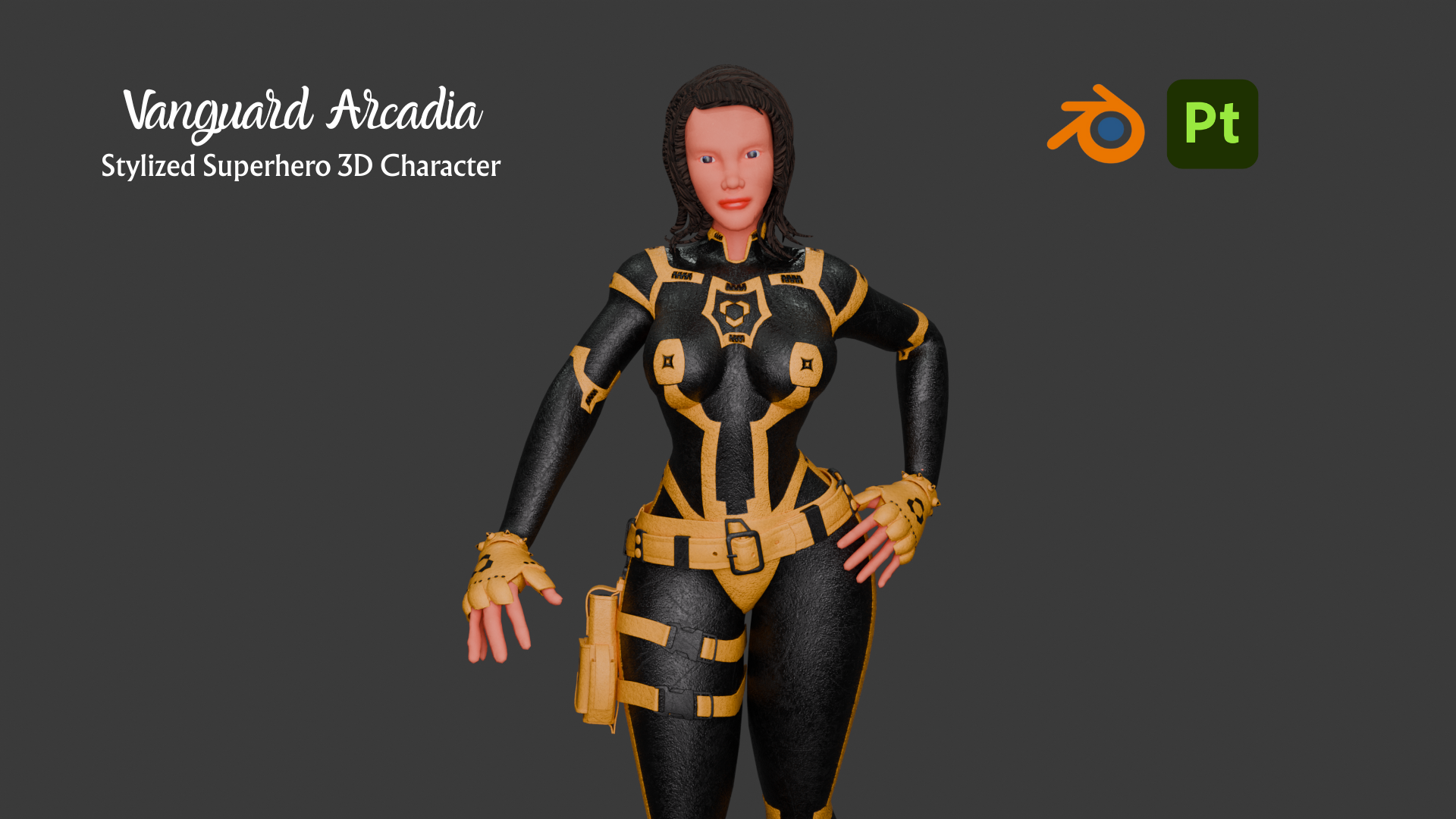 Vanguard Arcadia – Stylized Superhero 3D Character | Fab