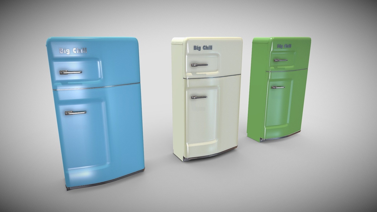 Big Chill Refrigerator Blue
