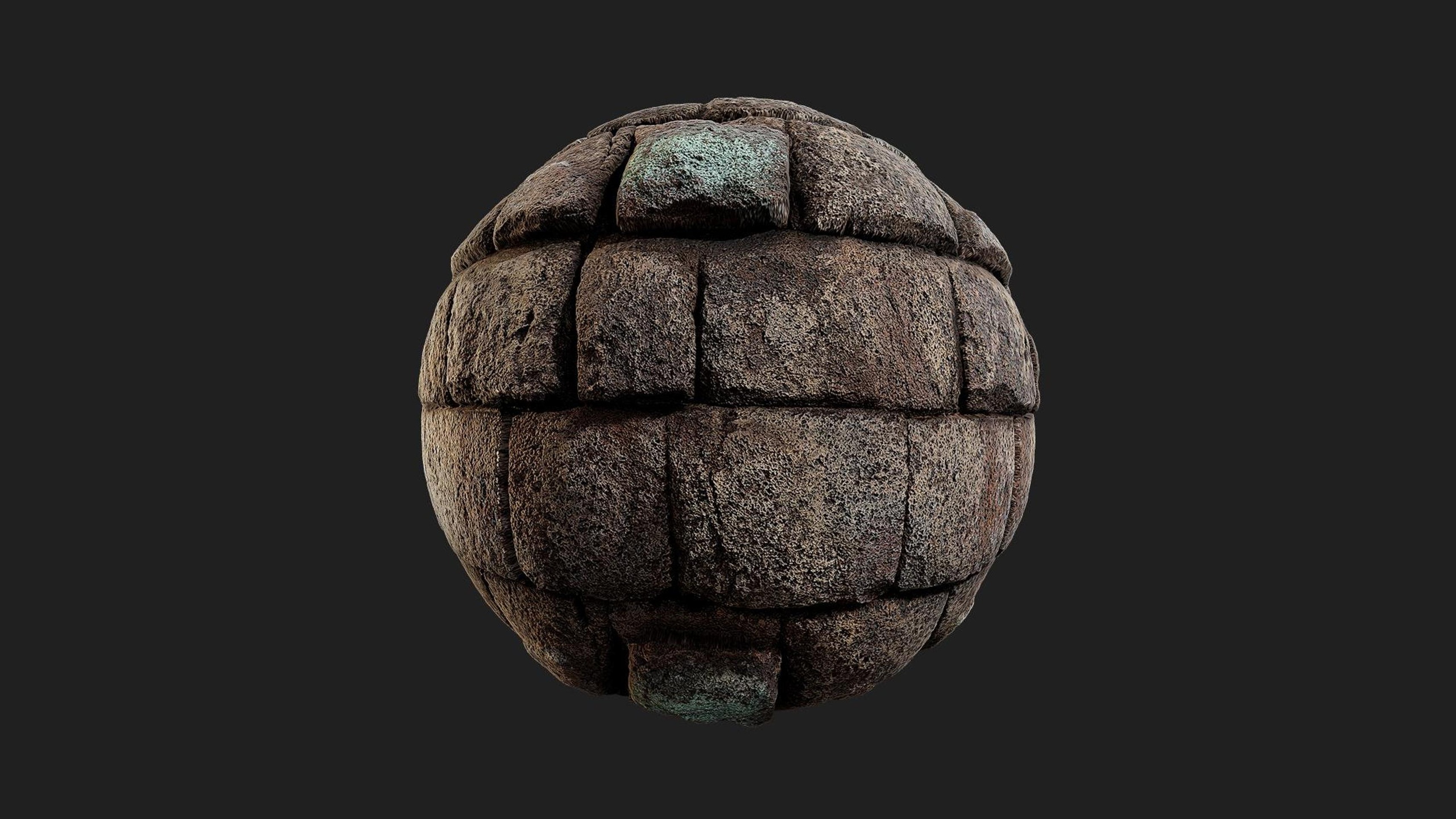 Ancient Temple Stone Wall | Fab