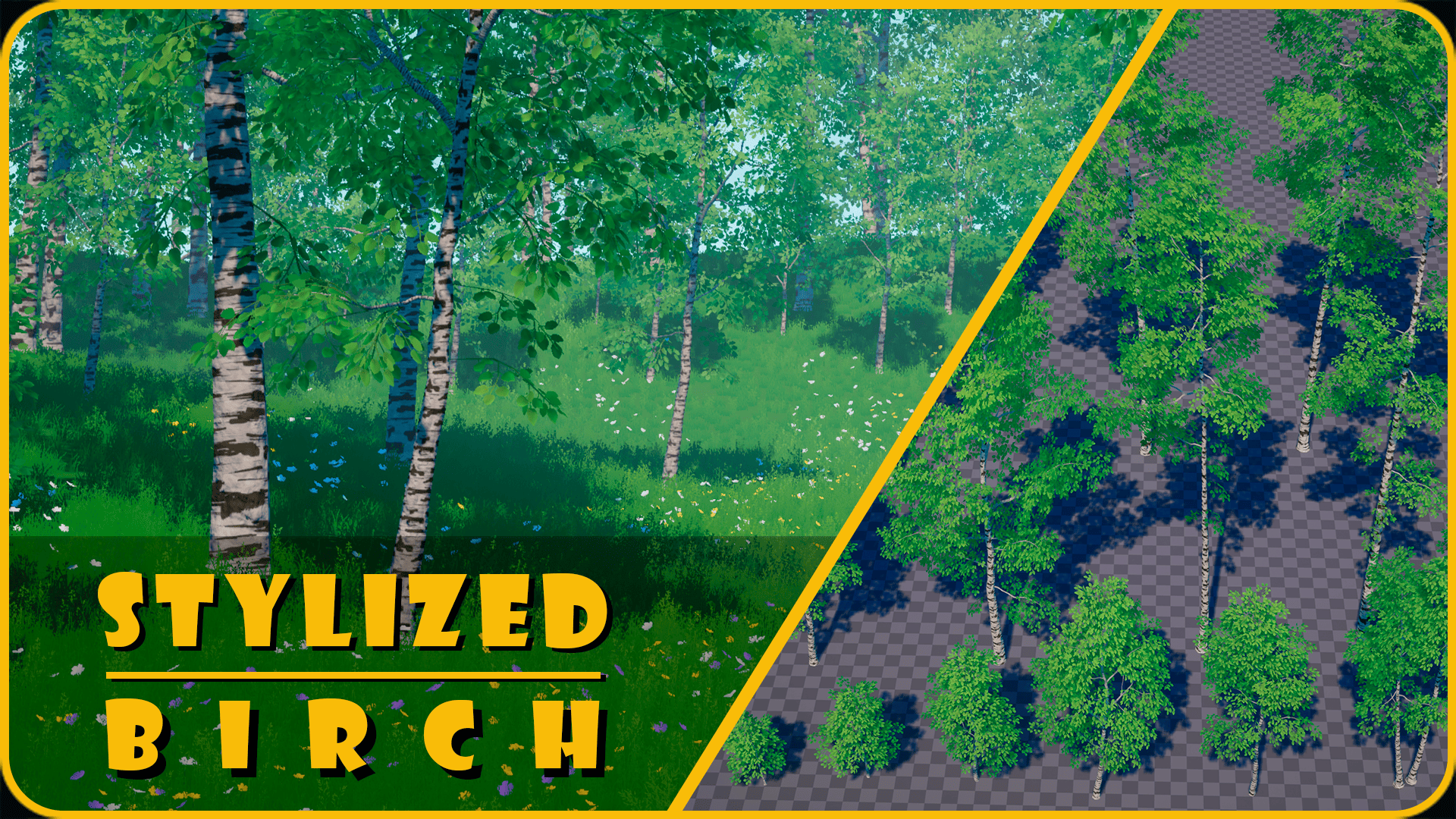 Stylized Environment - Birch forest | Fab