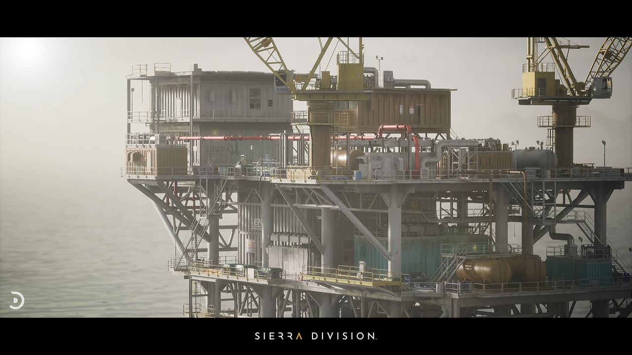 Industrial Sci-Fi and Modular Oil Rig