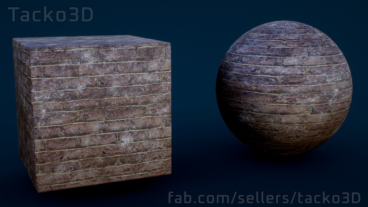Frosted Bricks Tiling Texture - SBSAR INCLUDED | Fab