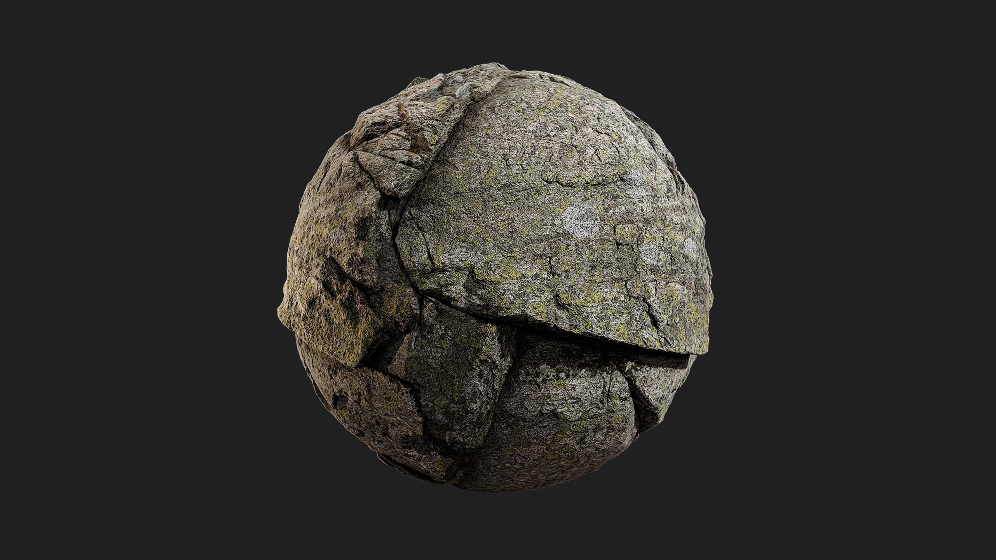 Lichen Covered Rock | Fab