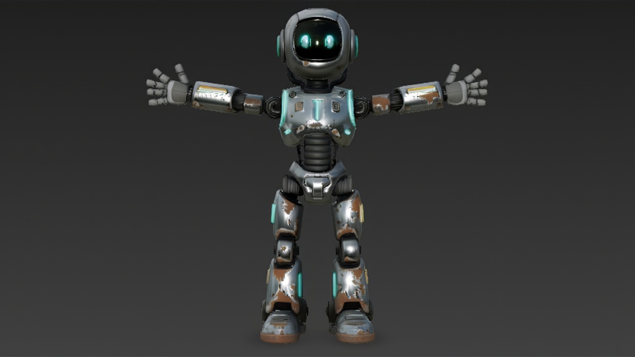 Cartoon Cyberpunk Rusty Robot Bundle Pack | Fab
