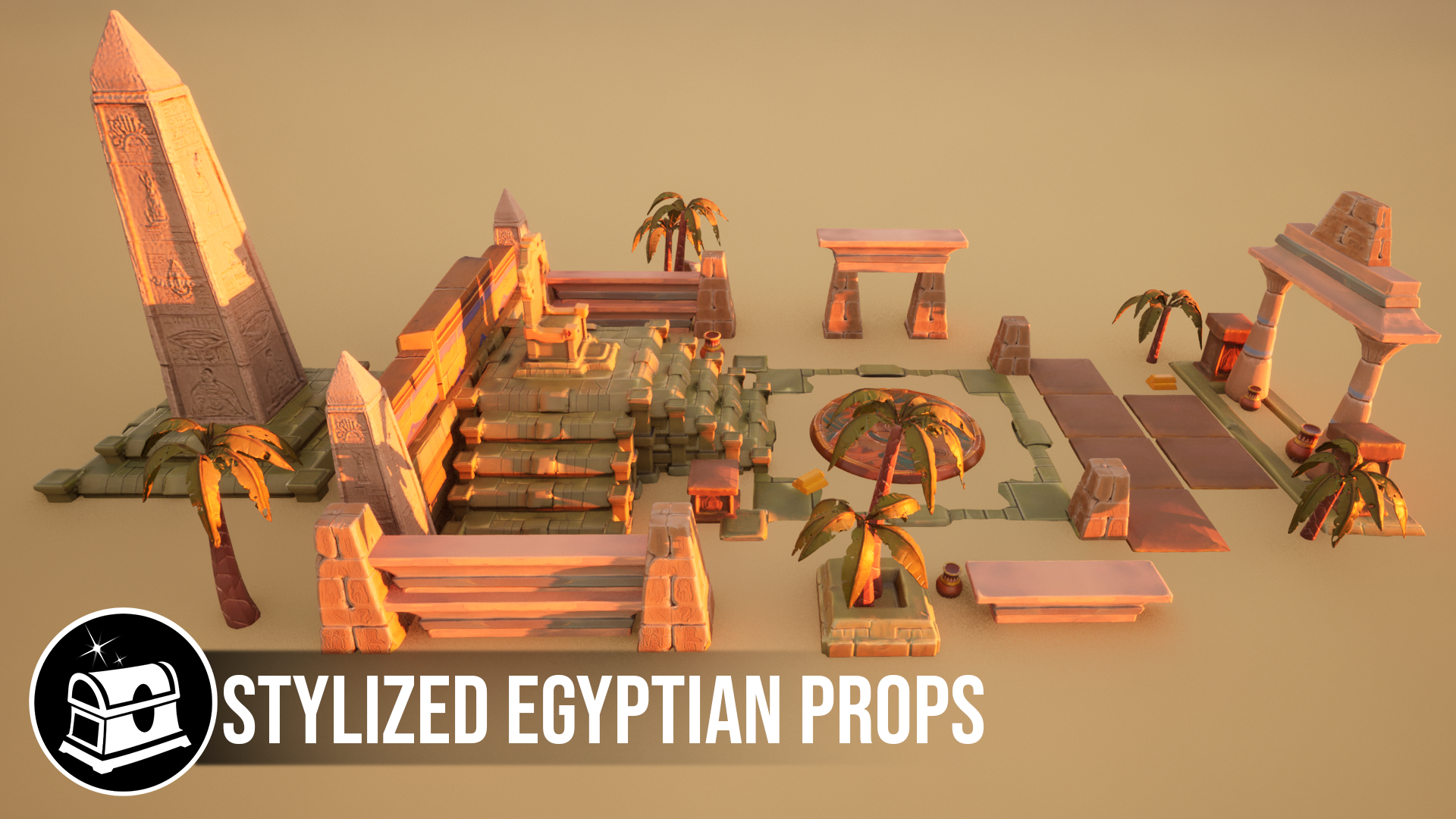 Stylized Egyptian Props | Fab