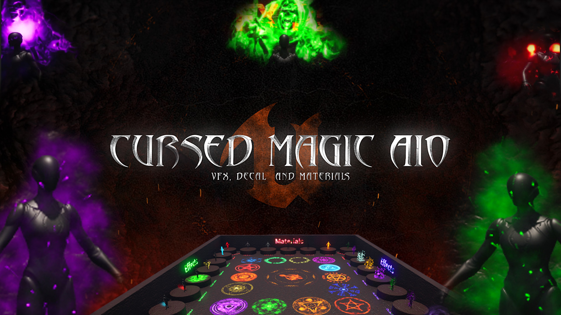 Cursed Magic All In One - Debuff & Curses VFX, Decal and Materials | Fab