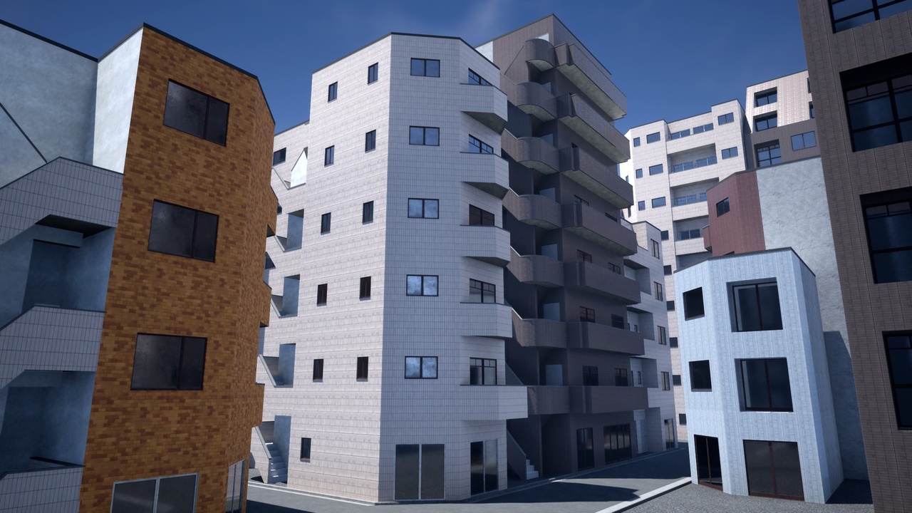 Modern Japanese Apartment Building Two Apartments In Modern Minimalist