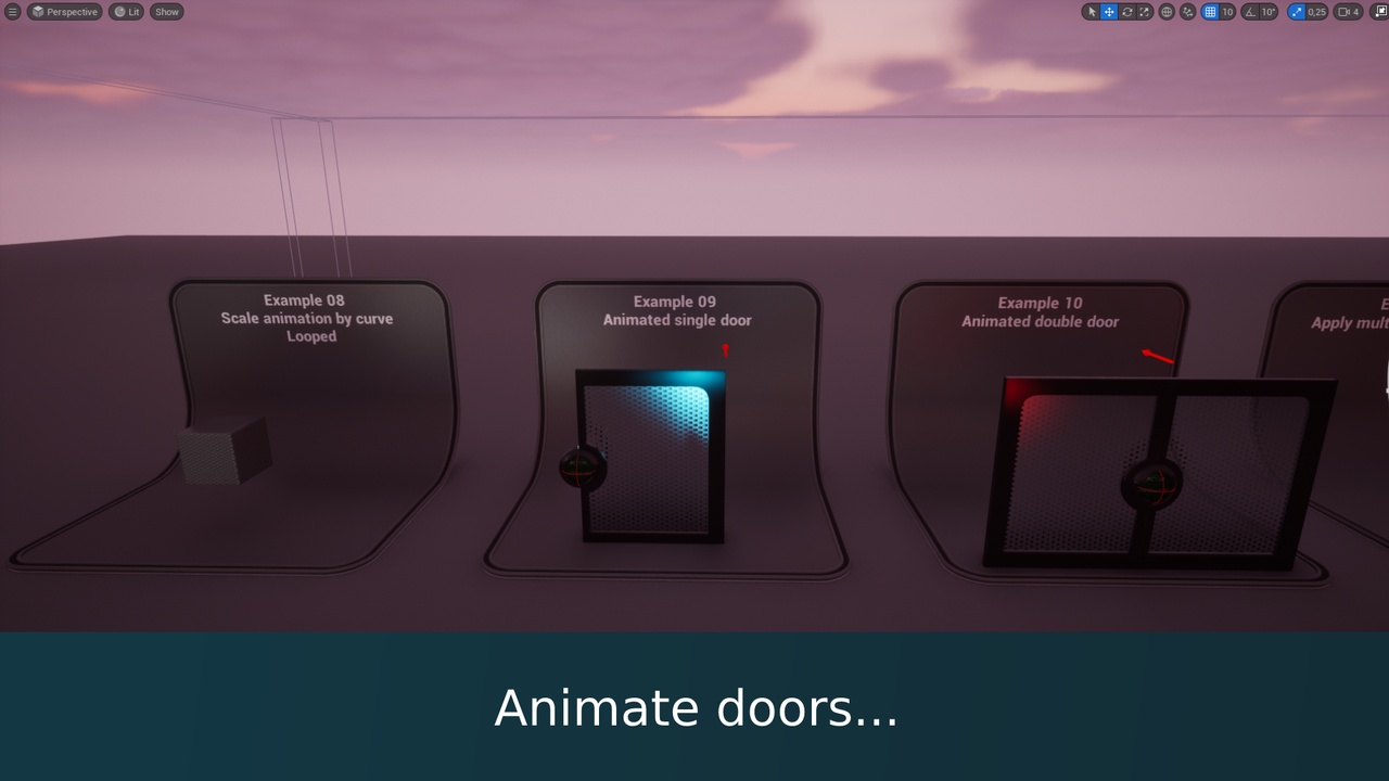 Actor animator - animate any actor using curves and splines