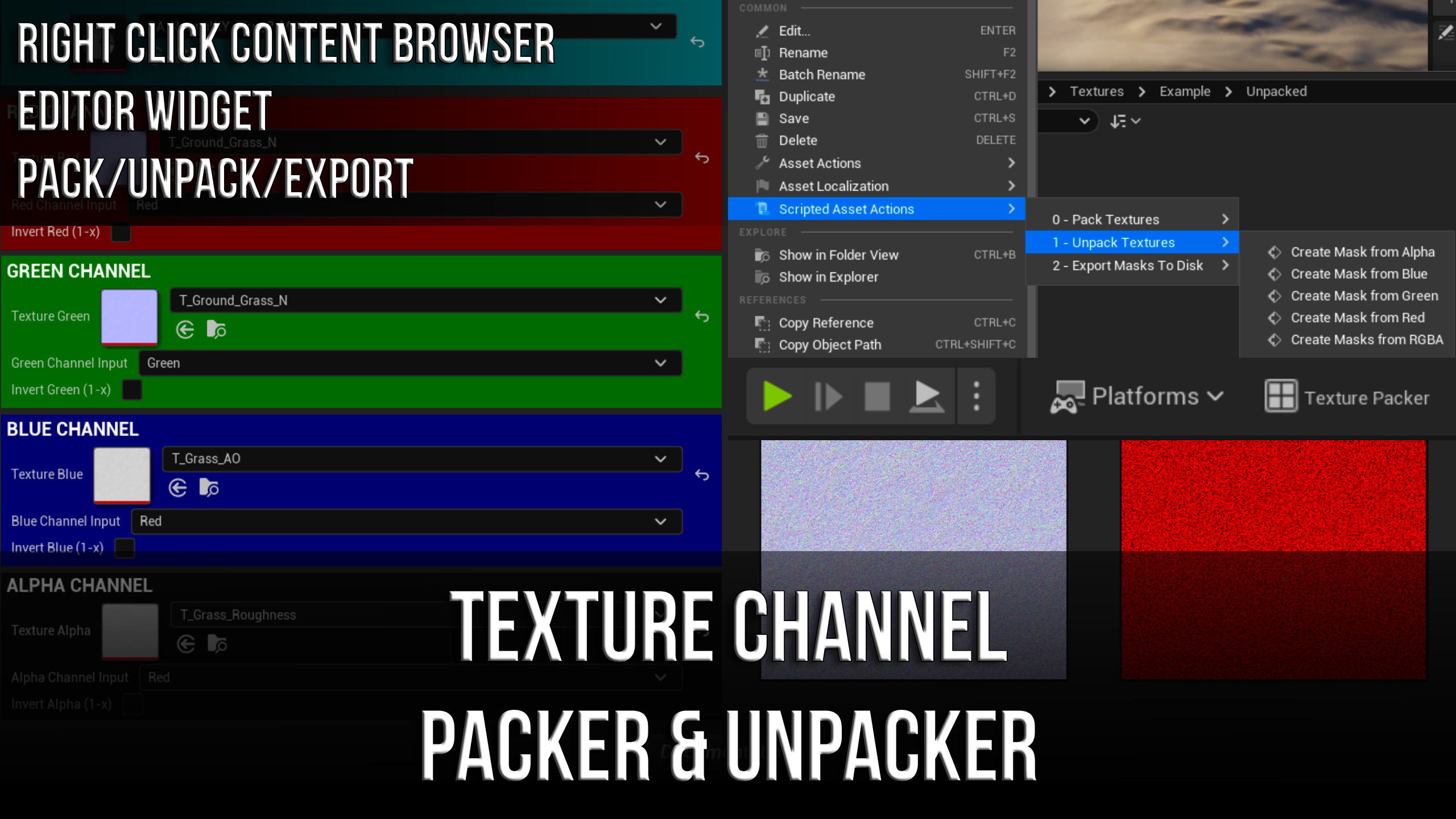 Texture Channel Packer & Unpacker | Fab