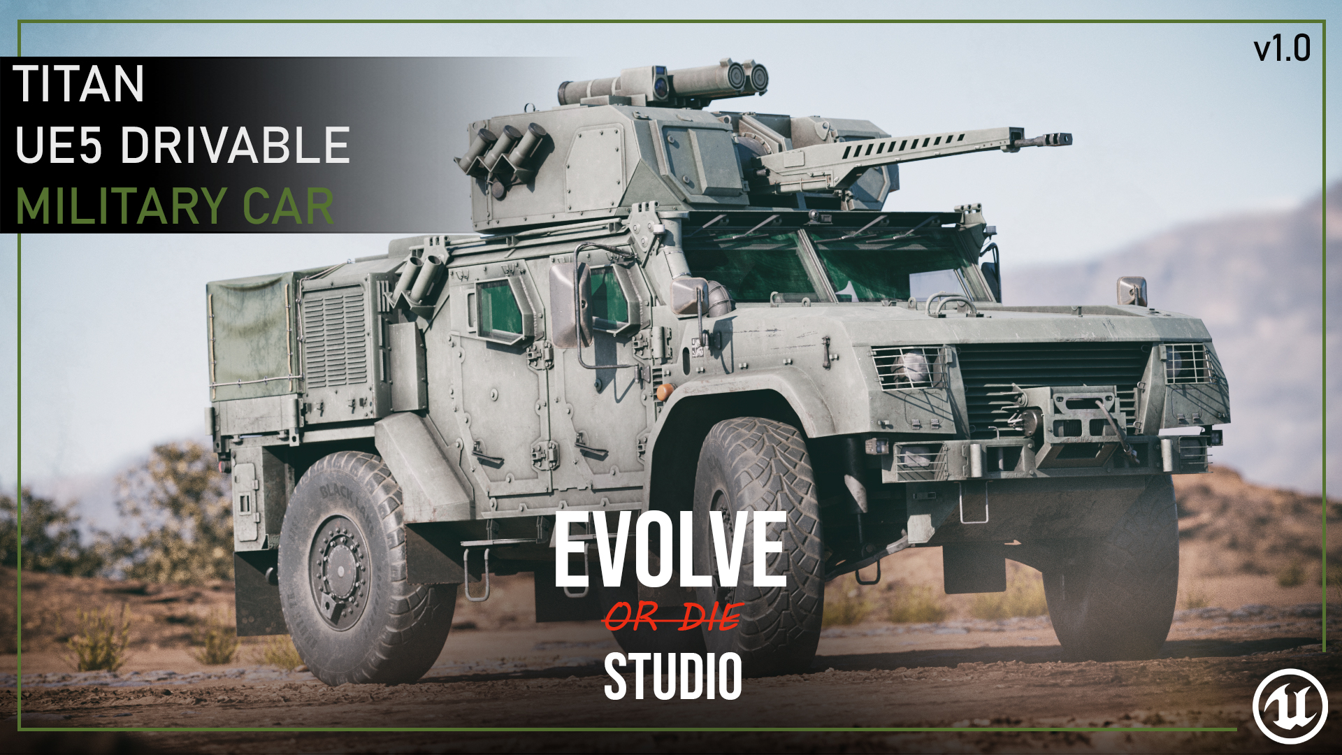 Vehicle Drivable Titan Military Car | Fab