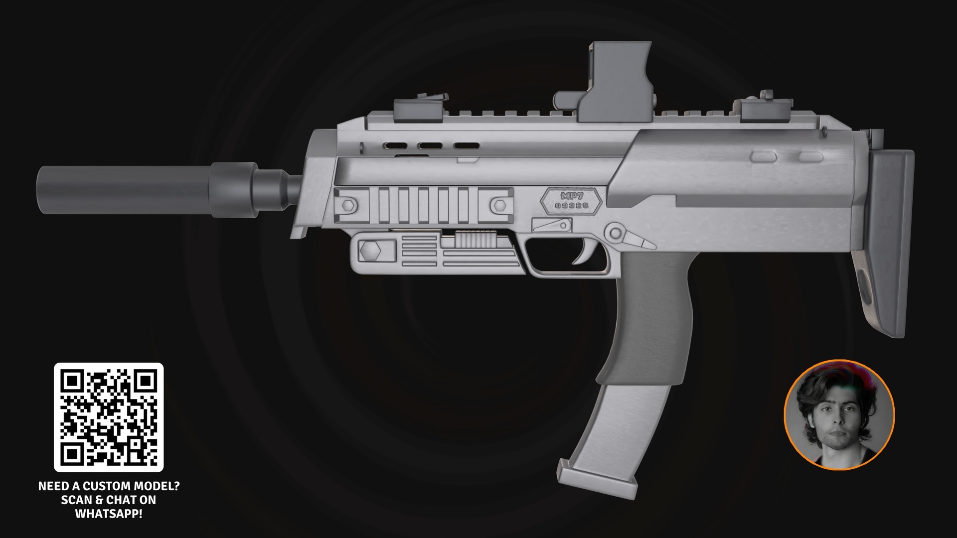 MP7 Personal Defense Weapon — Tactical SMG 3D Model | Fab