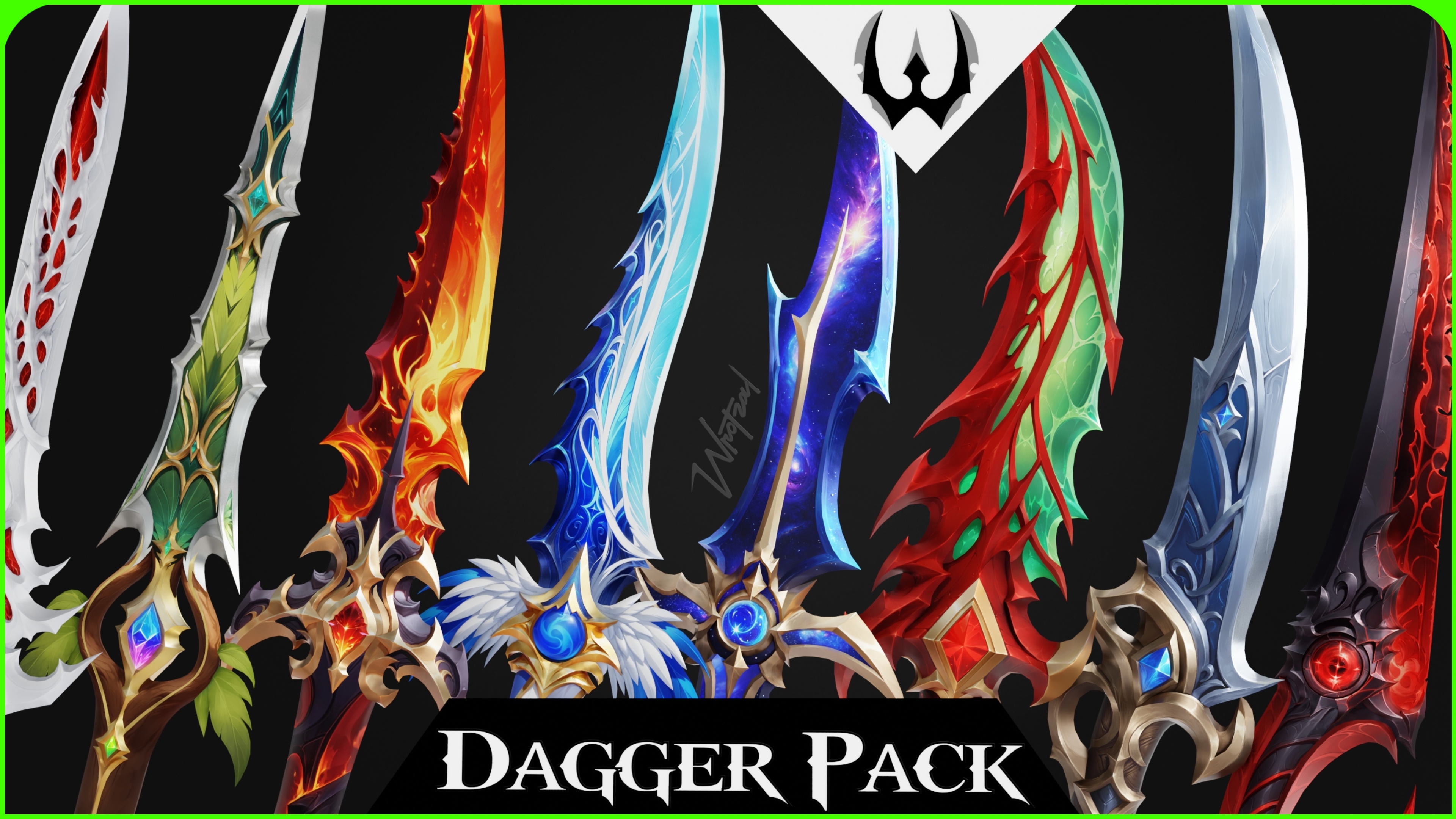 10 Stylized Fantasy Daggers [Dagger pack] | Fab