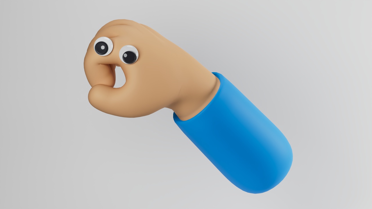 Stylized Low Poly Googly Eye Hand – Funny Character (Rigged) | Fab