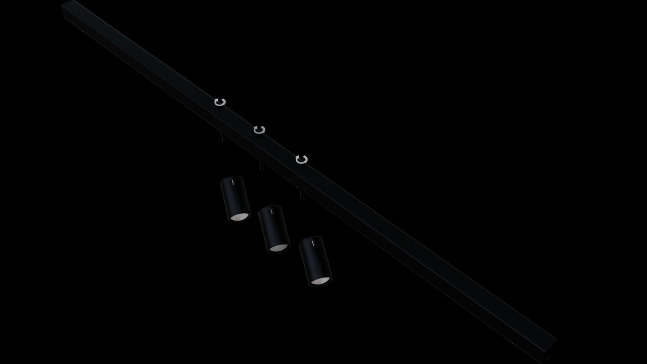 Black Linear Track Light 2 | Fab
