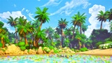 Tropical Beach Biome - Low Poly Stylized Environment | Fab