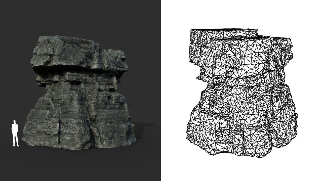 Low poly Layered Rock Collection 210120 | Fab