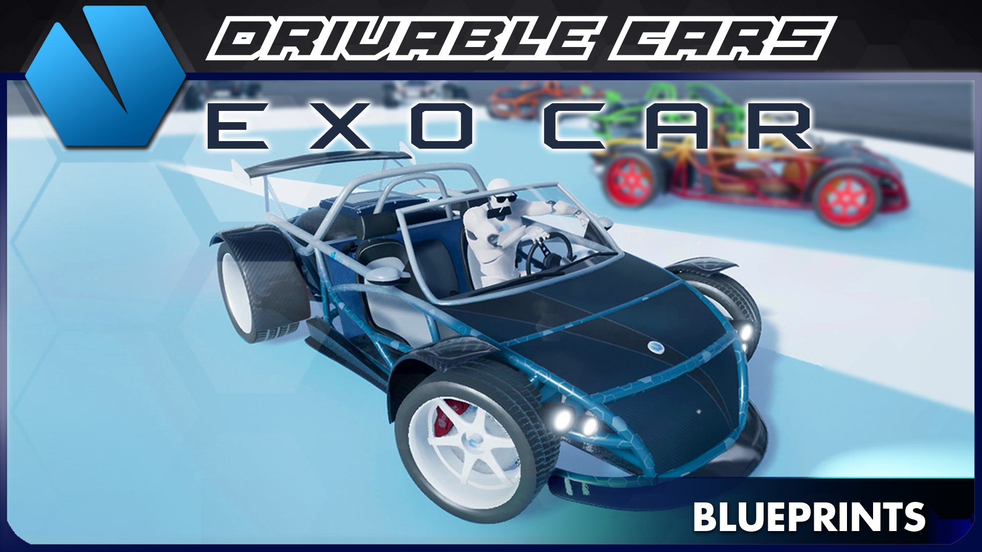 Drivable Cars: Exo Car 3d assets and blueprints | Fab