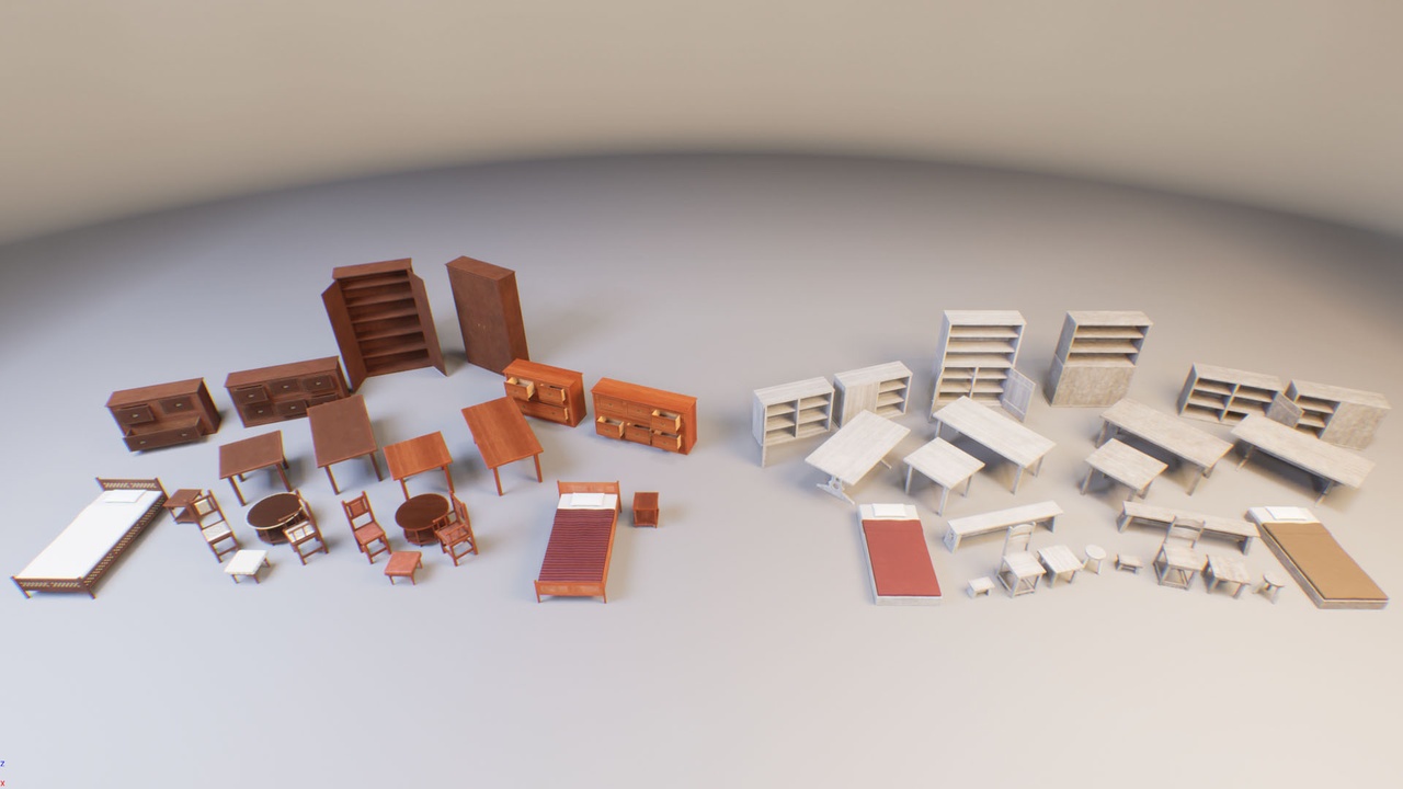 Wooden Furniture Pack | Fab