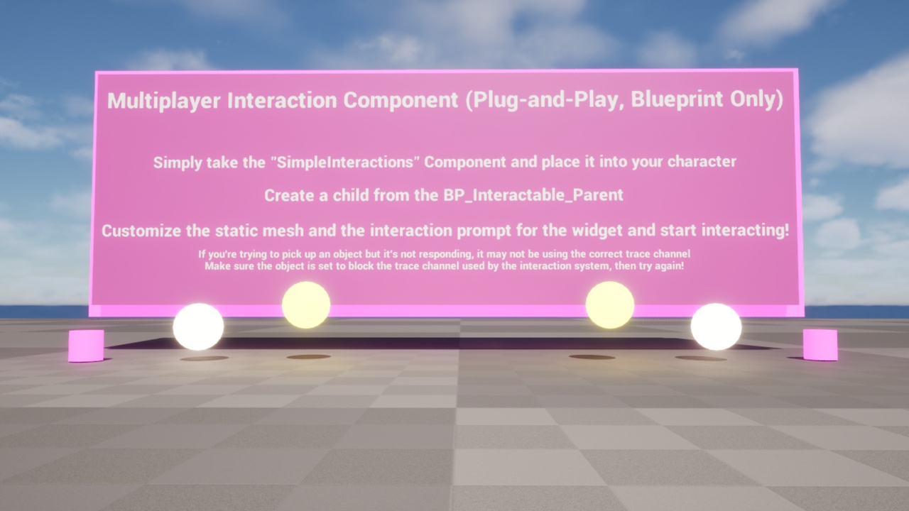 Multiplayer Interaction Component (Plug-and-Play, Blueprint Only) | Fab