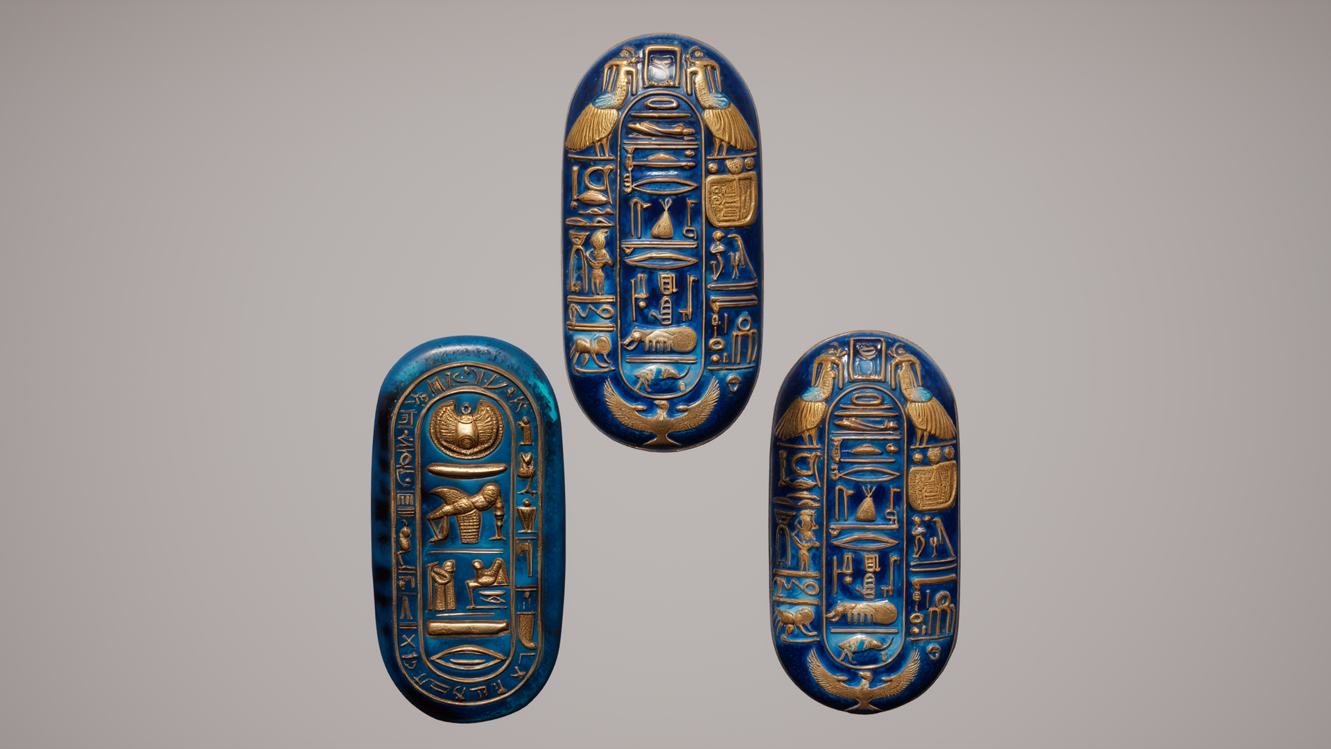 Cartouche Plaque Pack – 16 Ancient Egyptian Cartouche Collection | Fab