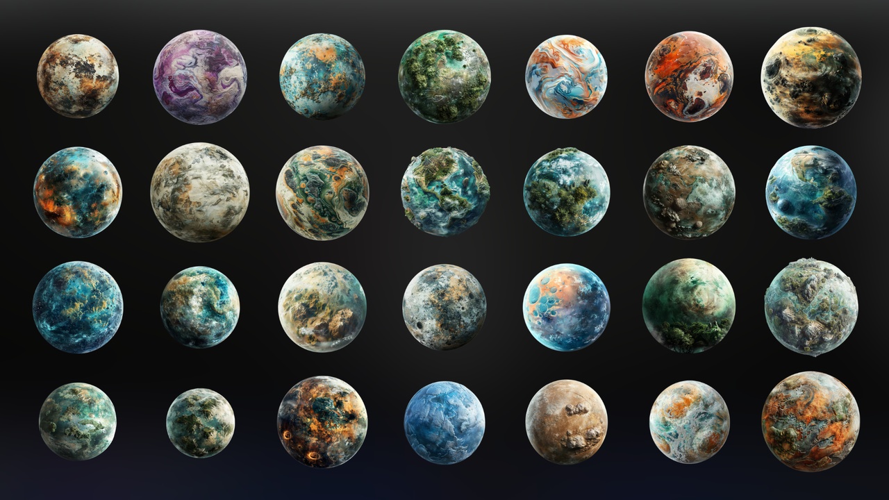 Bumpy Planets Icon Pack