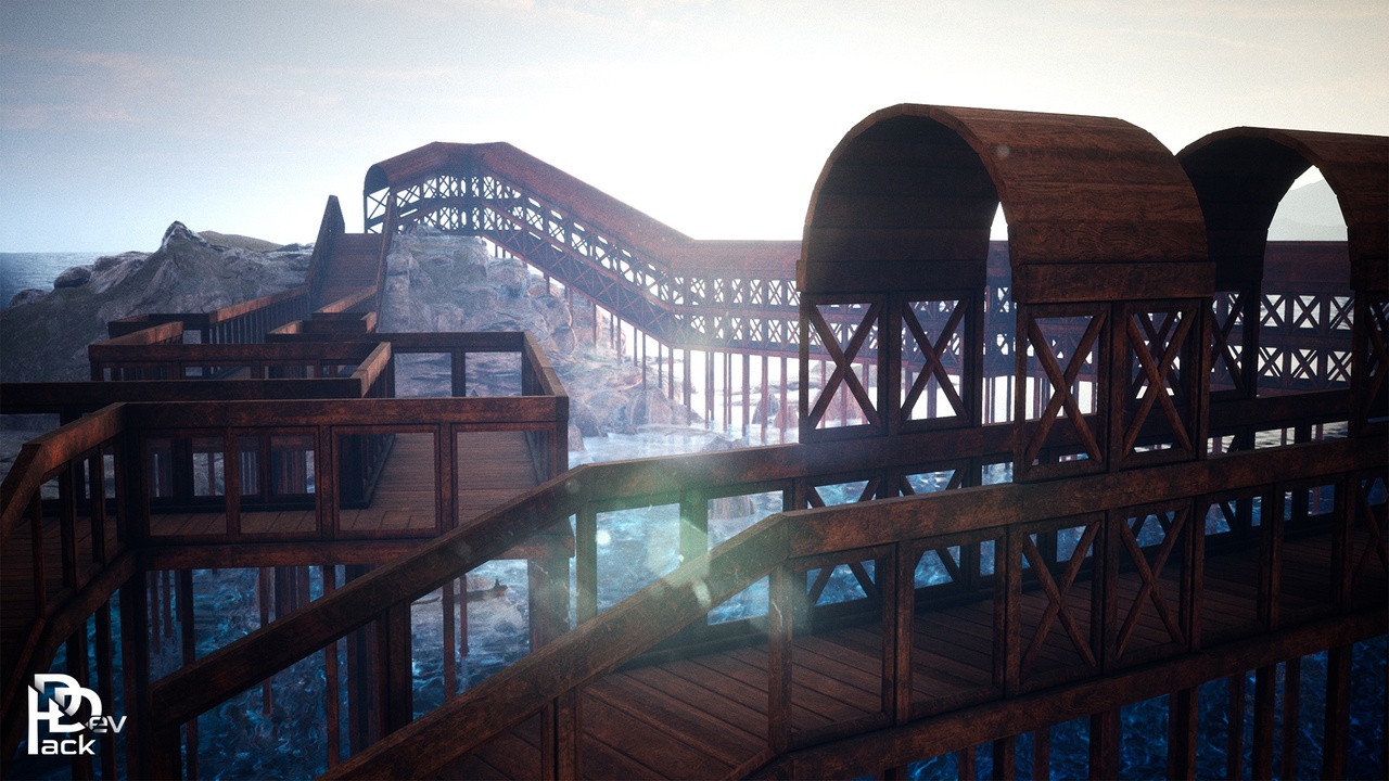 Modular Wooden Bridges / 26 Assets | Fab