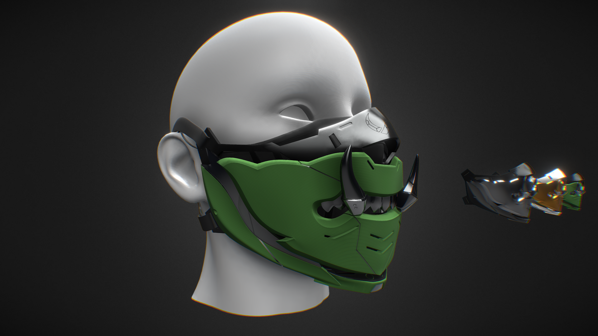 Ramakien Mask｜Cyberpunk Style (3D Printer) | Fab