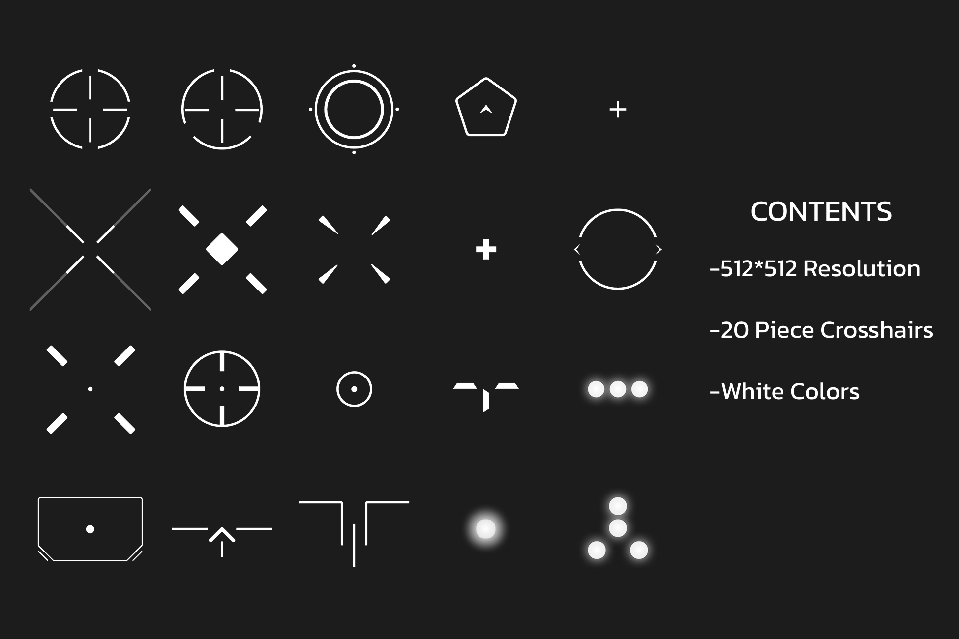 Modern Crosshair Pack | Fab