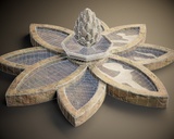 Medieval Floral Pinha Waterfountain | Fab