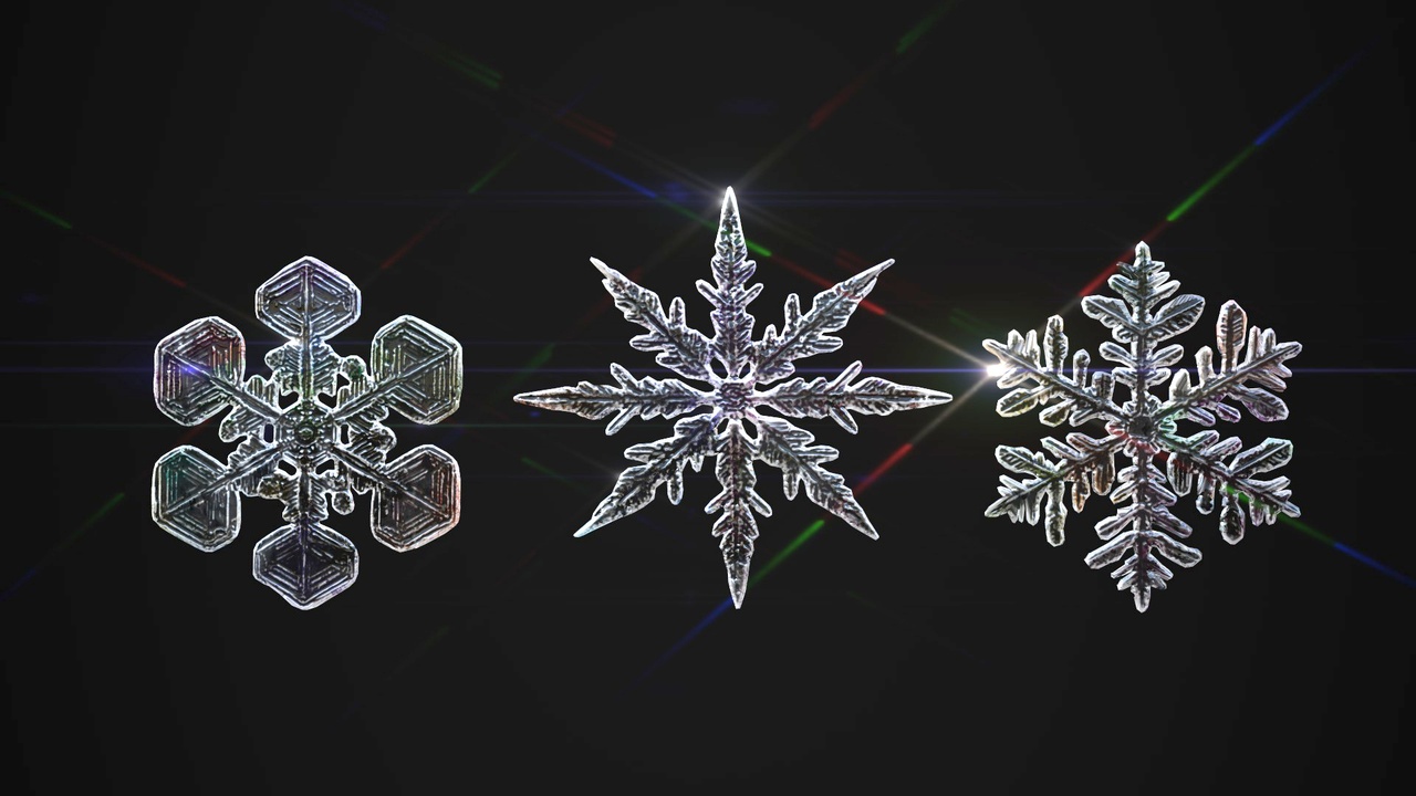 Snowflake 3D Model Low Poly Pack - High-Quality Realistic Snow Flakes | Fab