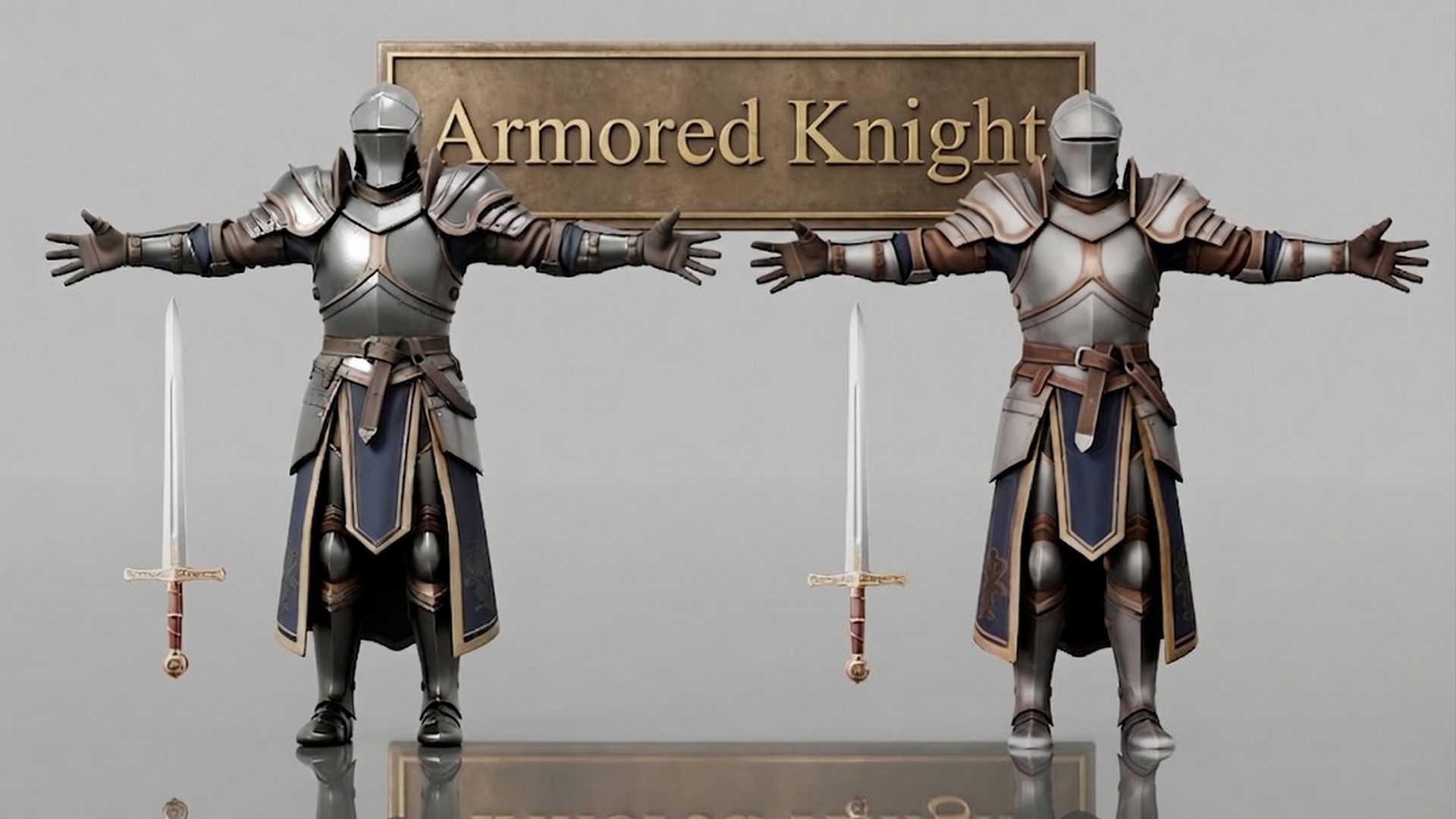 Knight Commander with Sword | Fab