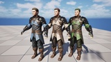 Stylized Fantasy Warrior | UE5 Mannequin Rig | Customizable Colors | Fab
