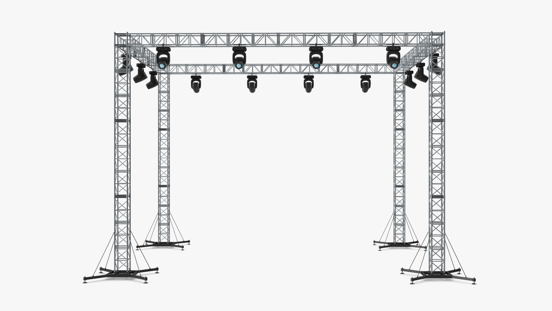 Stage Truss System With Spotlights 2 | Fab