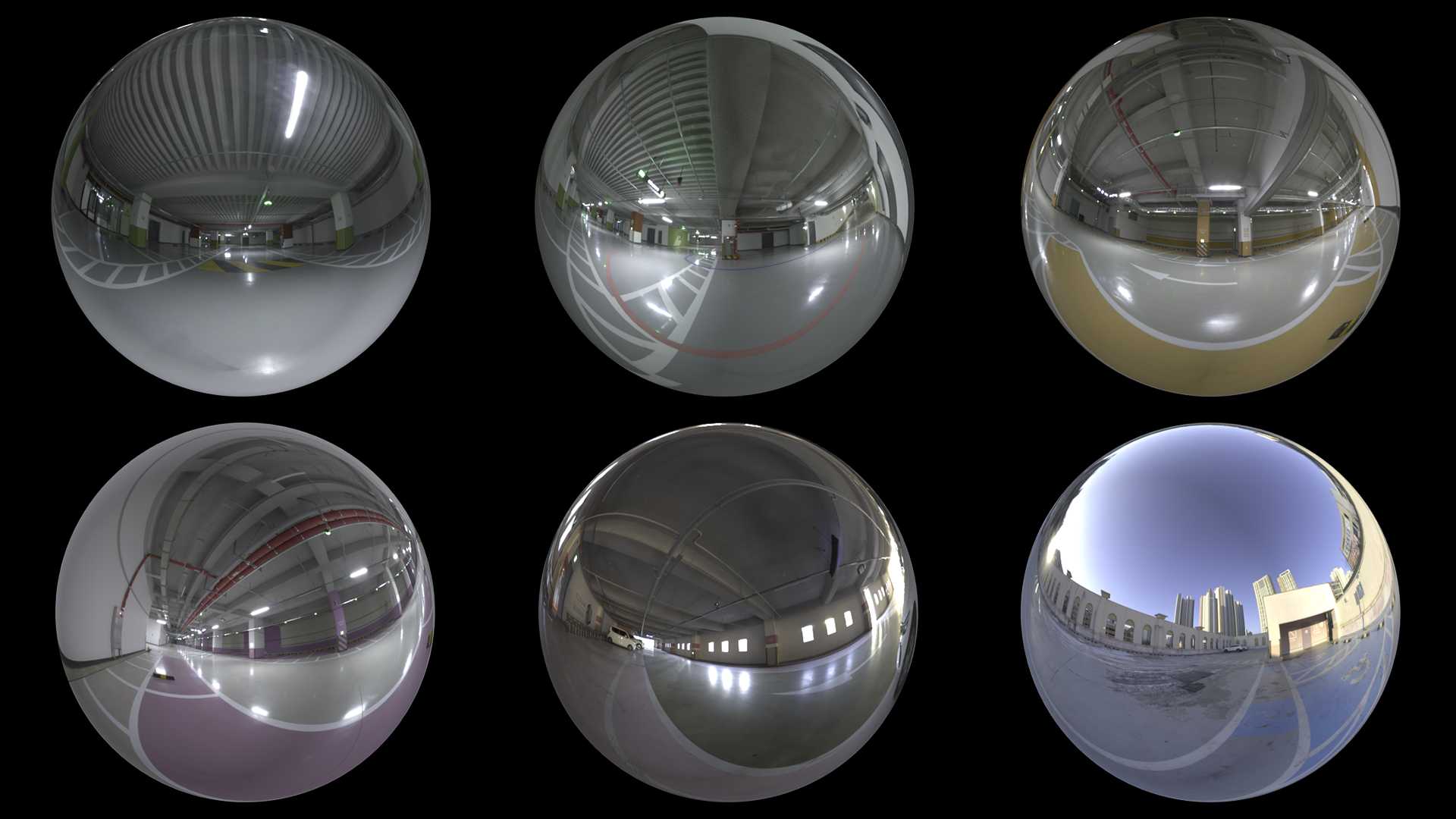 12K Parking Lot HDRI Series: 6 HDRI Maps | Fab
