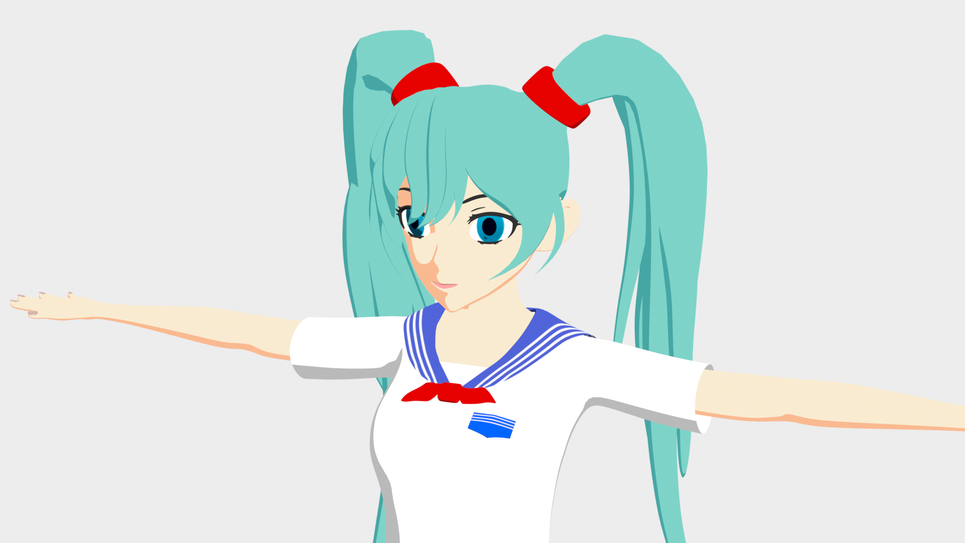 Anime Hatsune Miku Character in schol uniform | Fab