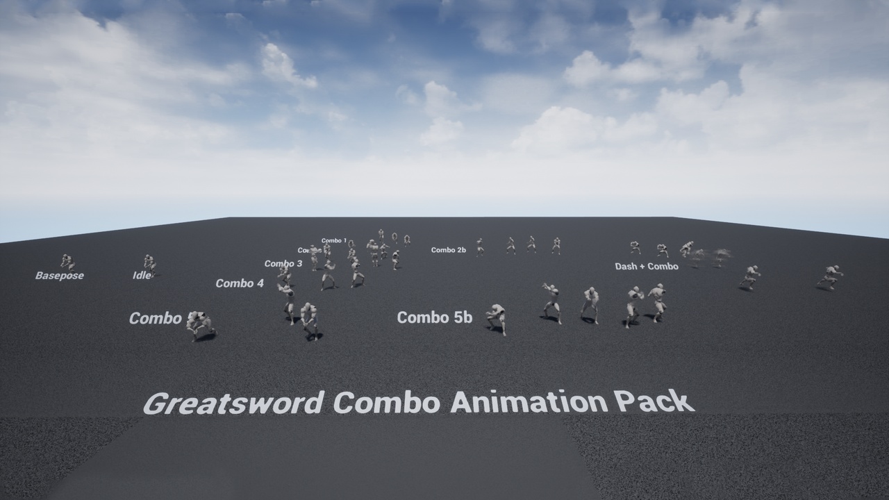 Greatsword Combo Animation Pack