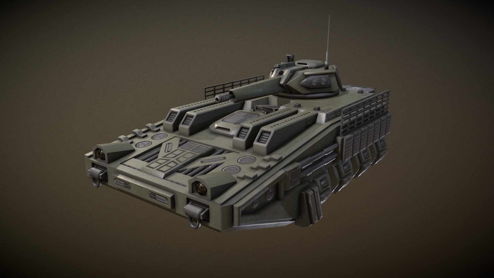 Futuristic Hover Tank Forth Jumper Tank (Secondary Mode Is Teleport)