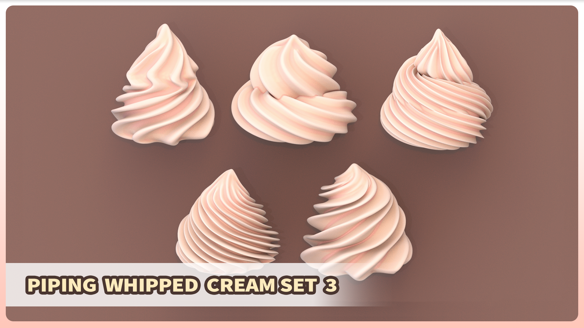 Cream Set 3 - Piping Cream | Fab